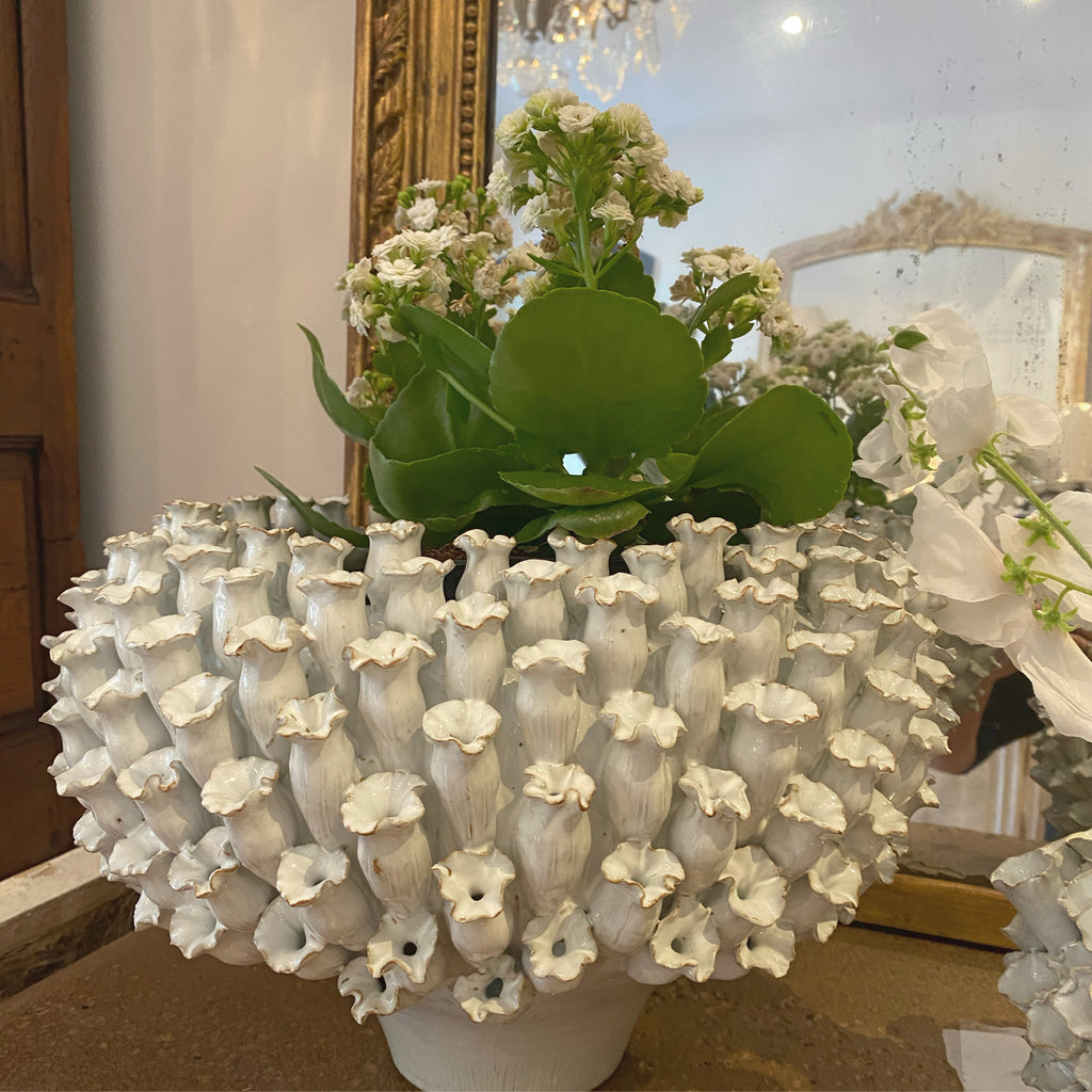 Vase ceramic Barnacle white – Maison et Jardin